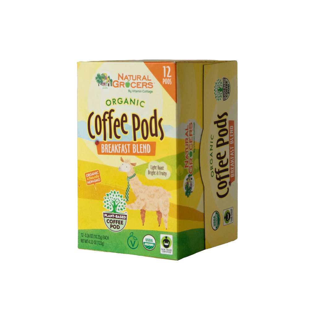 Organic Breakfast Blend Coffee Pods,12 ct | Natural Grocers