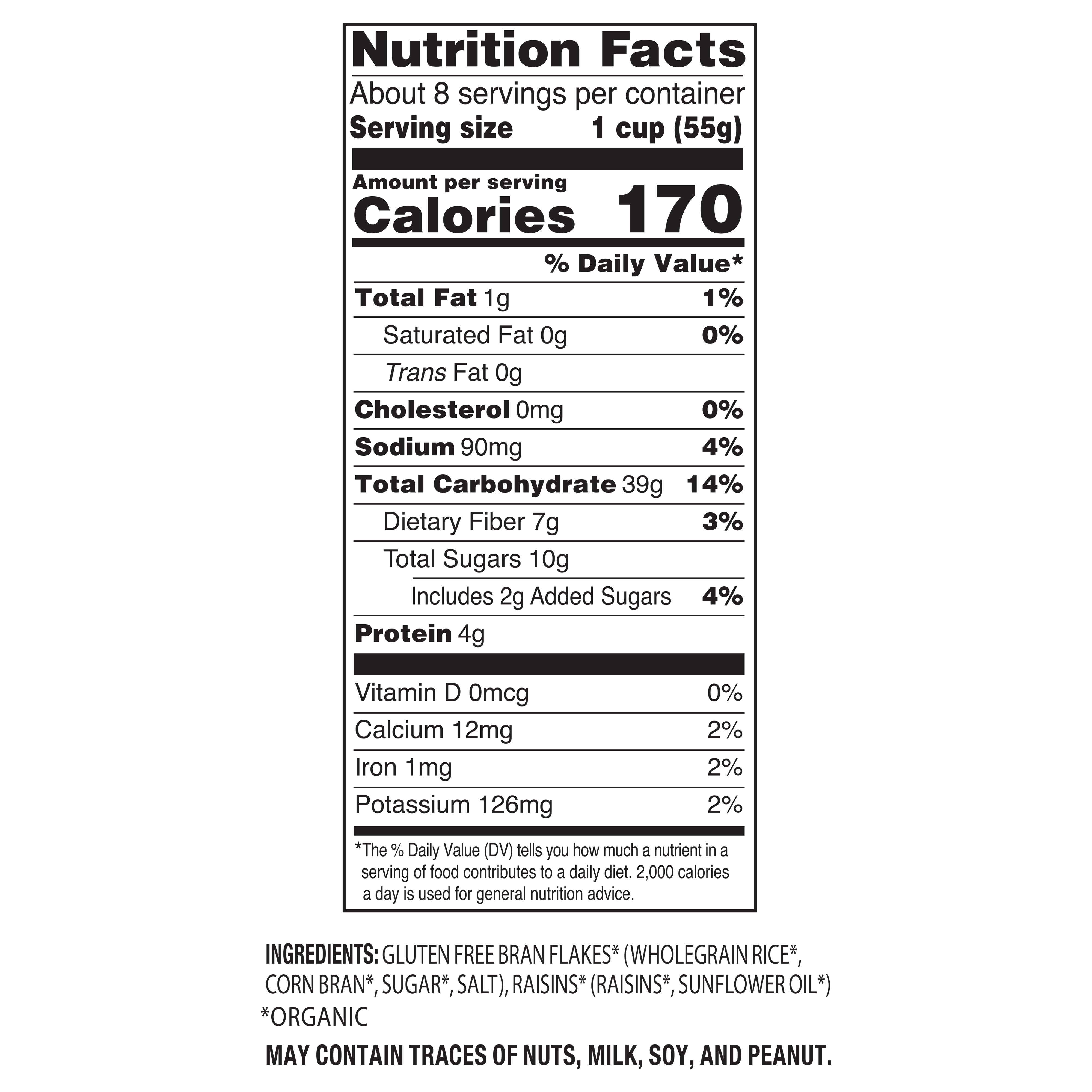 Organic Raisin Bran (GF), 14 OZ | Natural Grocers