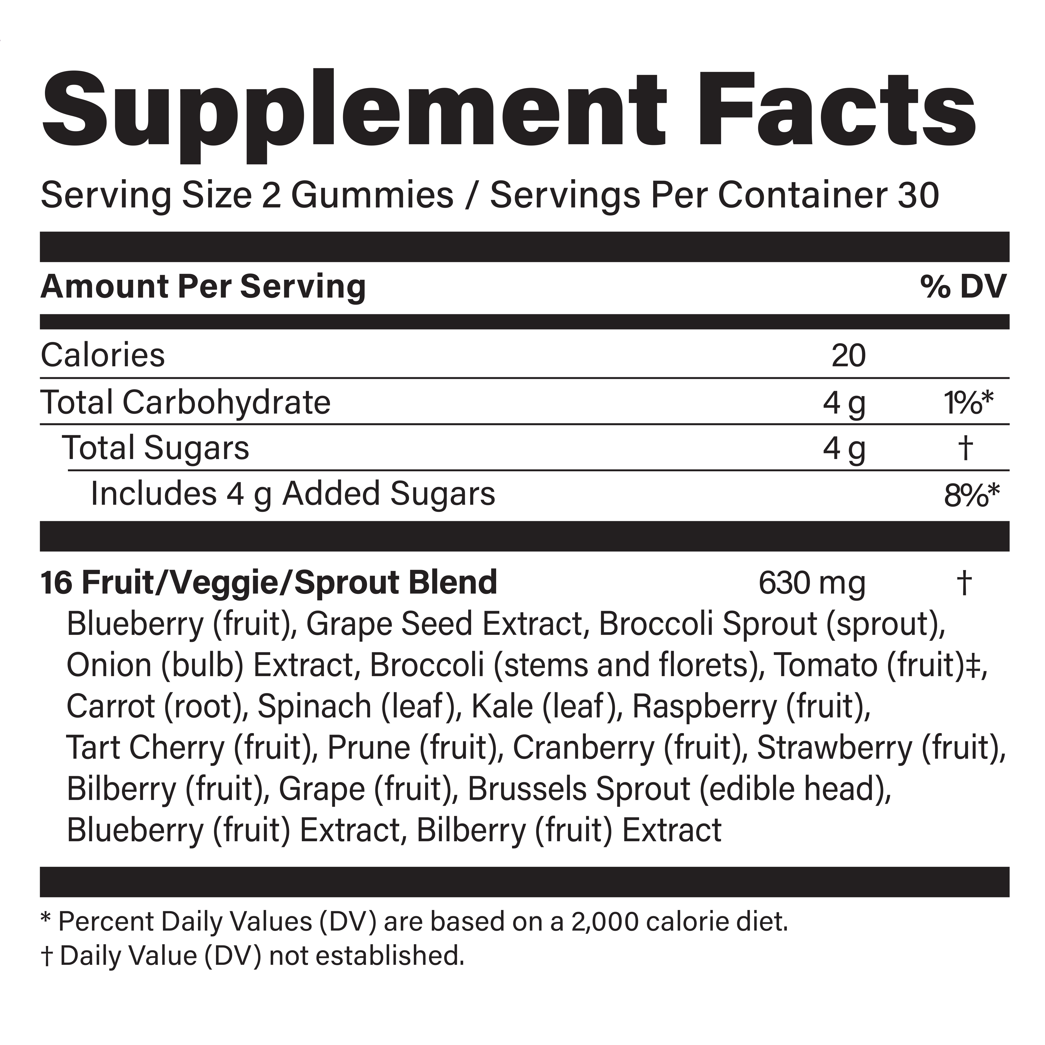 Fruit & Veggie Gummies, 60 Pectin Gummies | Natural Grocers