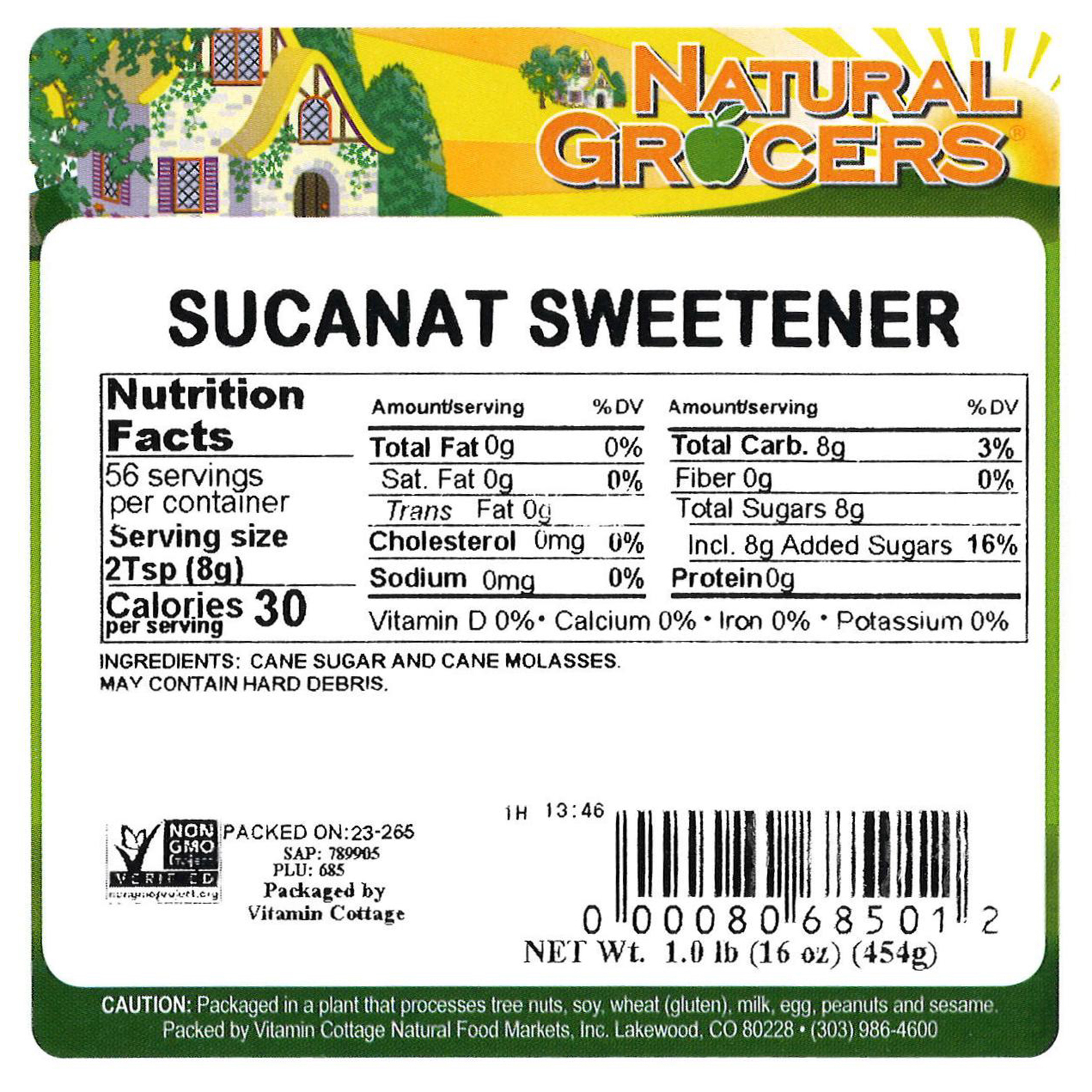 Sucanat Non-gmo 1 Lb | Natural Grocers