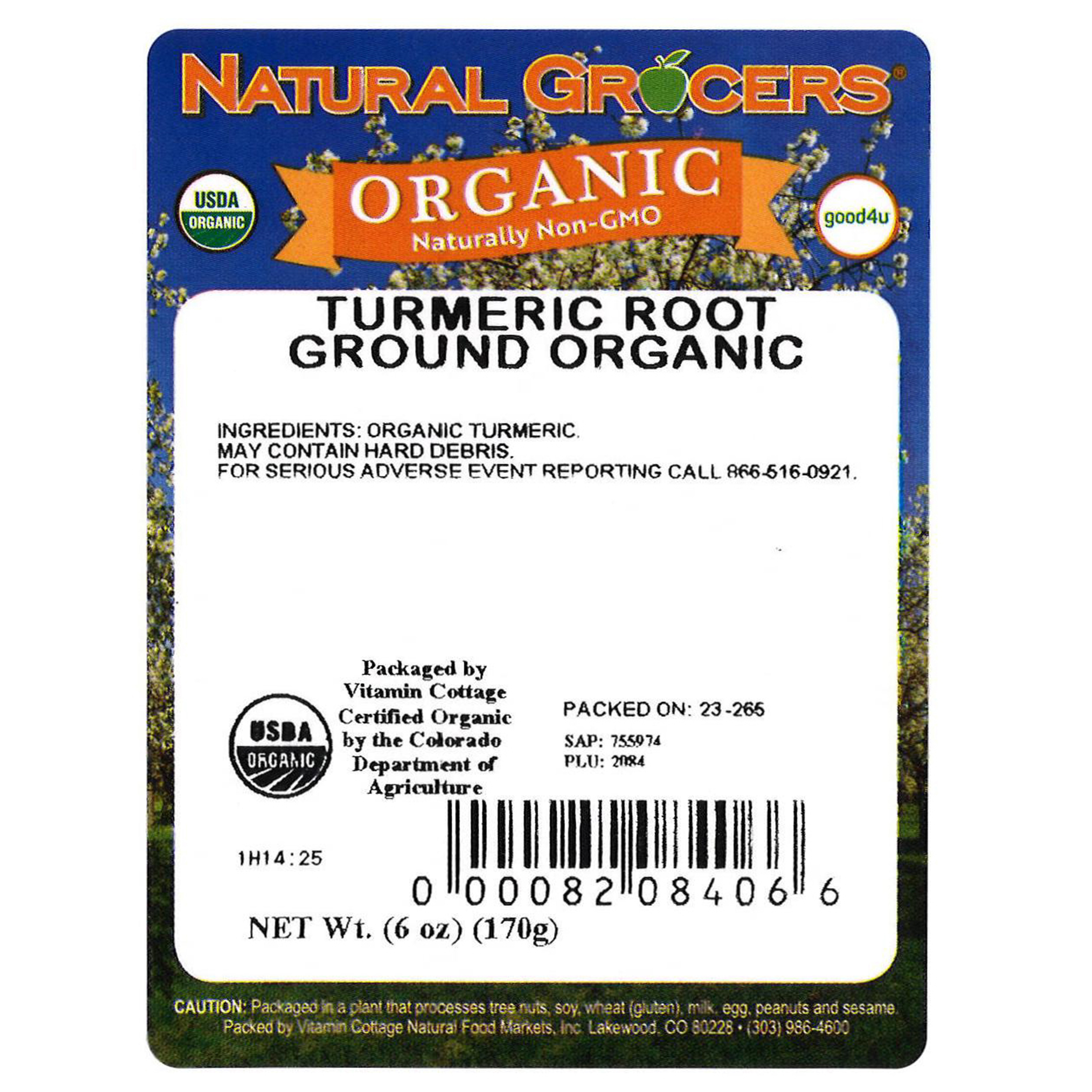 Turmeric Root Ground Org 6 Oz | Natural Grocers