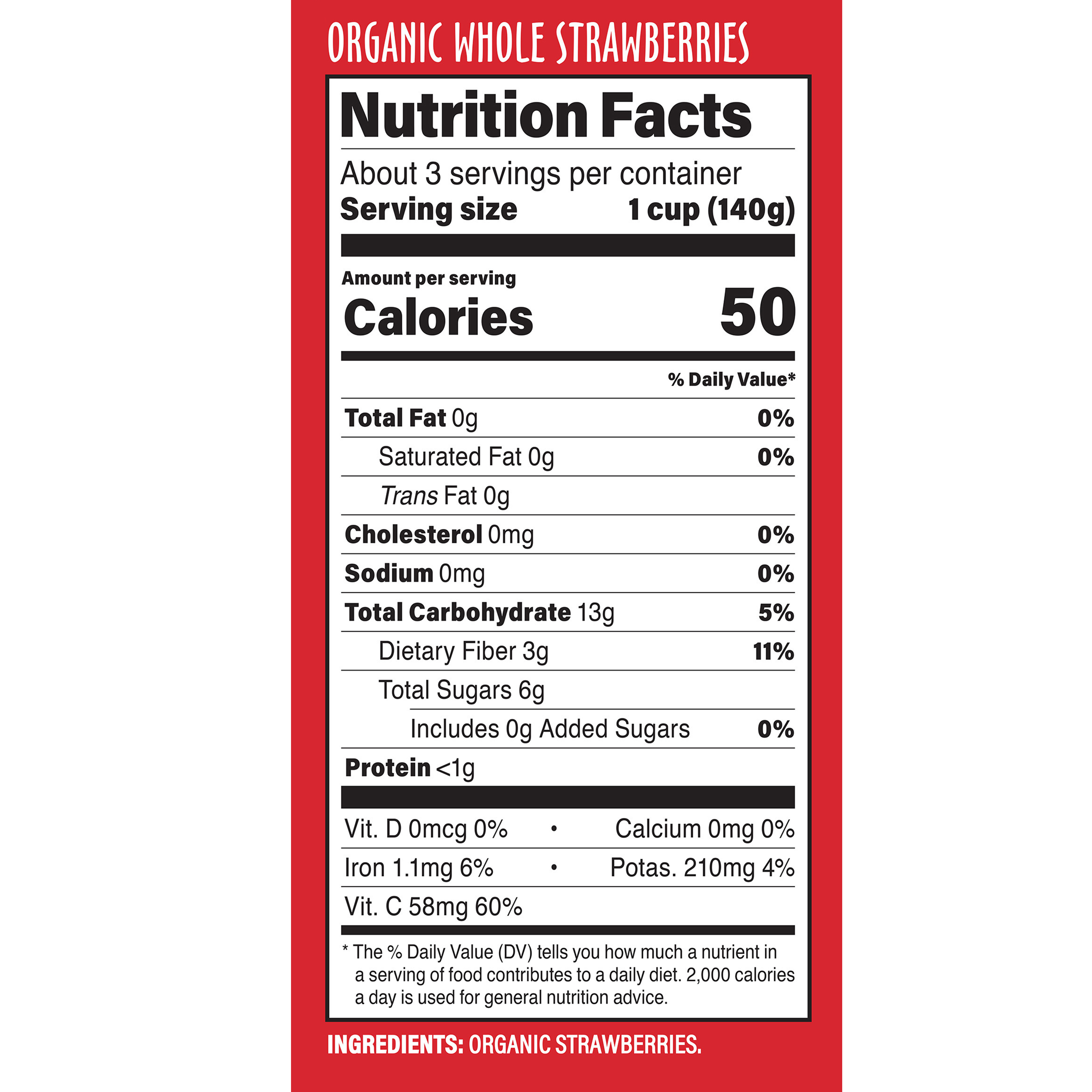 Organic Frozen Whole Strawberries 16 Oz | Natural Grocers