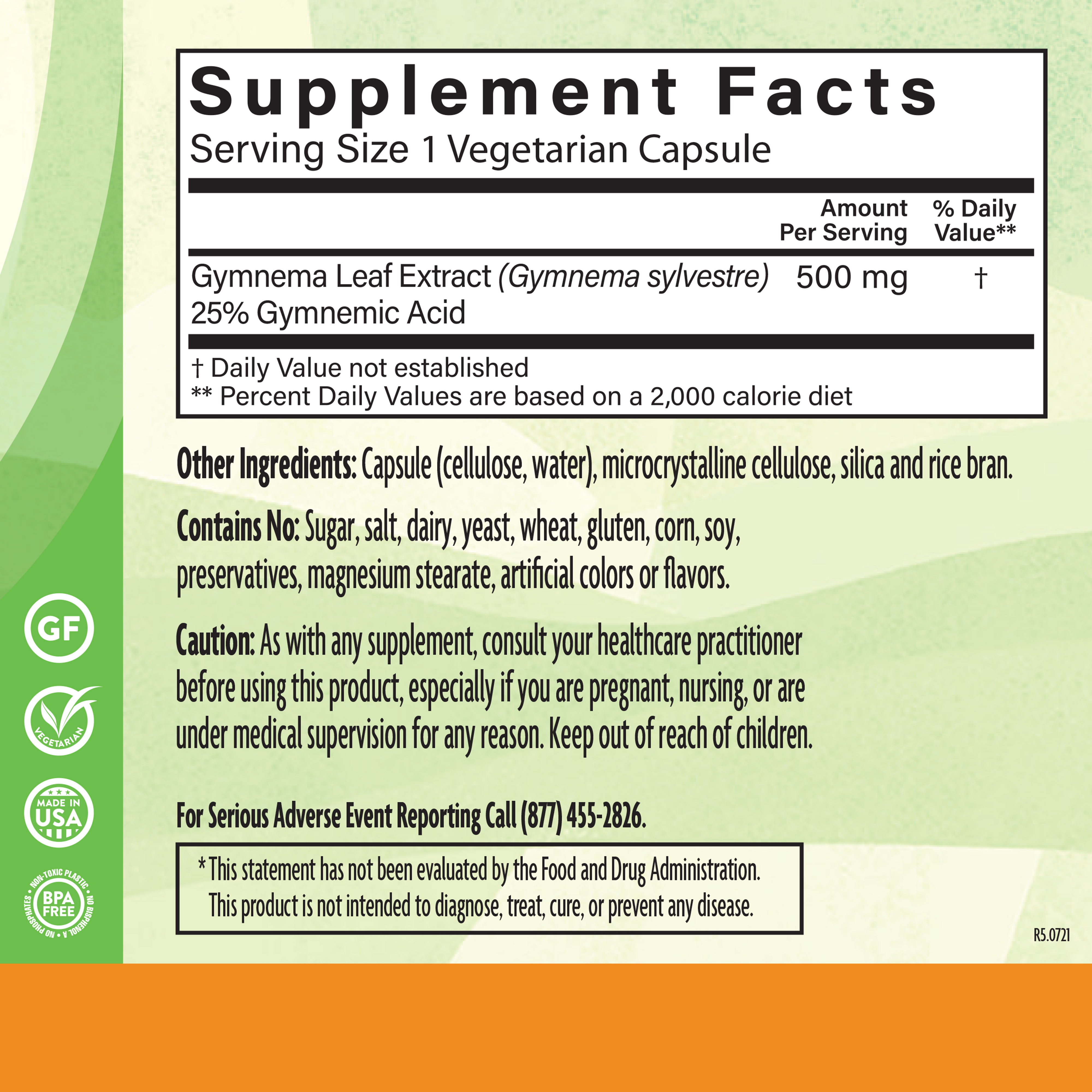 Gymnema Extract 500 Mg Vegetarian Capsules 90 Veg | Natural Grocers