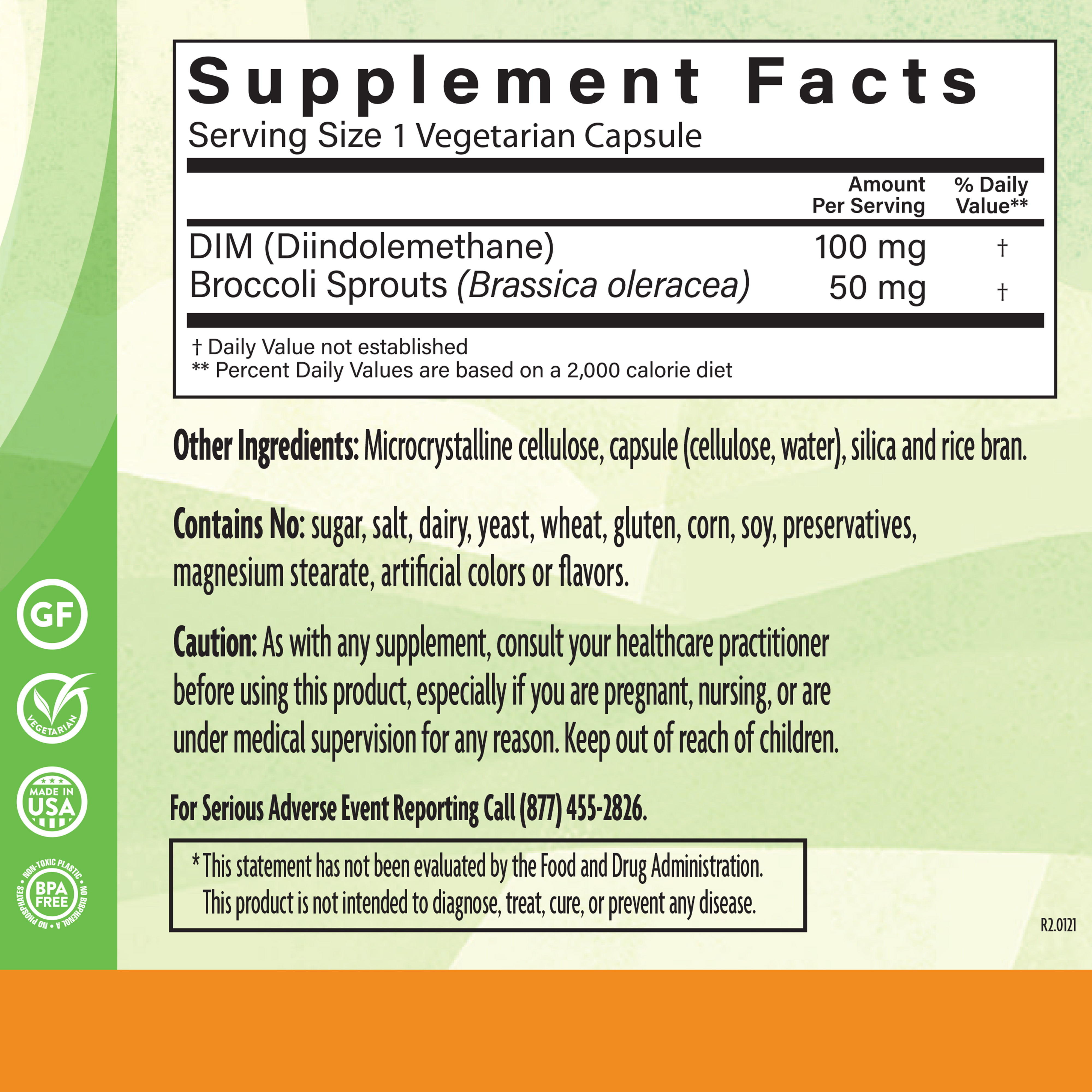 Dim 100 Mg Brococoli 90 Veg | Natural Grocers