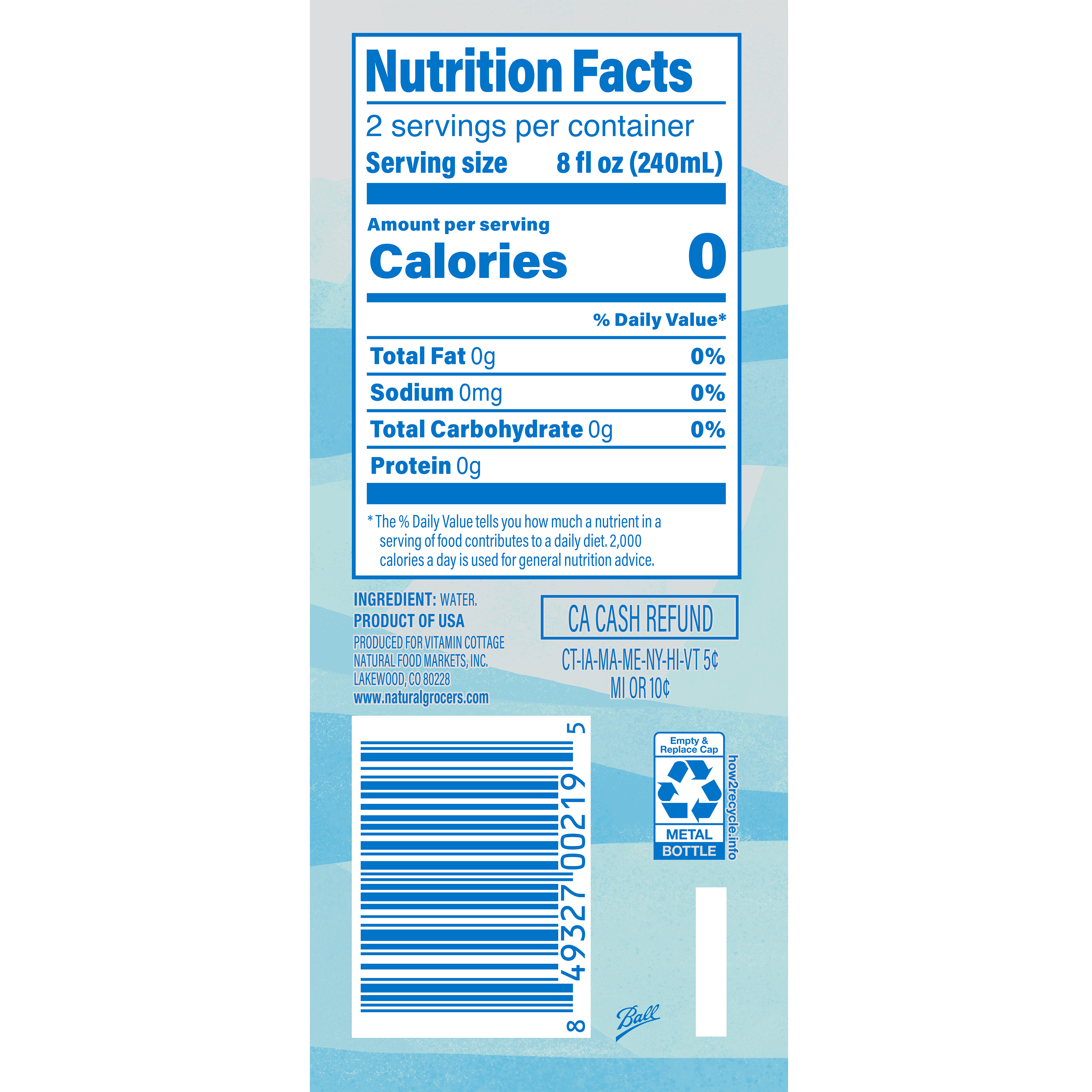 Spring Water, 16 OZ | Natural Grocers