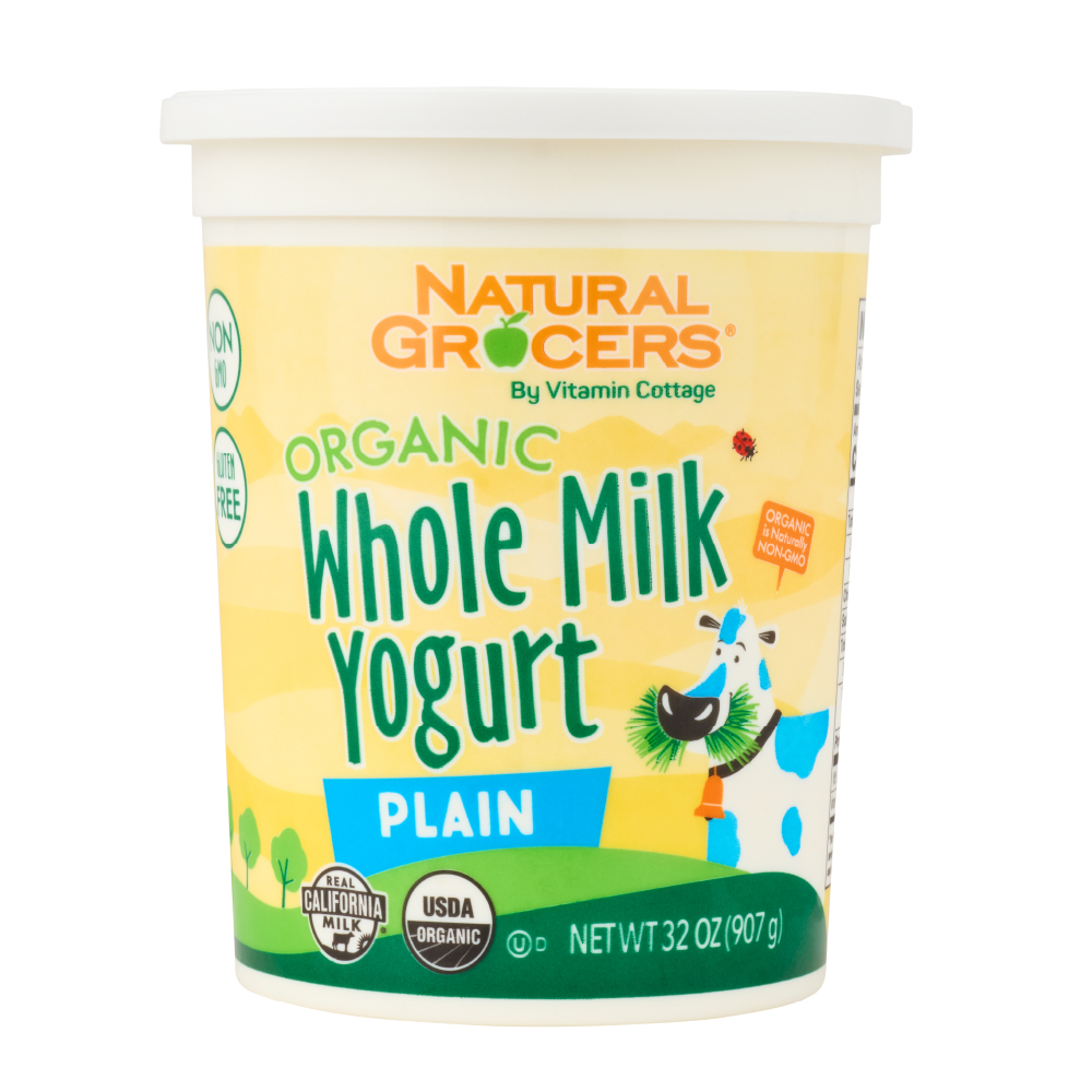 Organic Whole Milk Plain Yogurt, 32 OZ | Natural Grocers