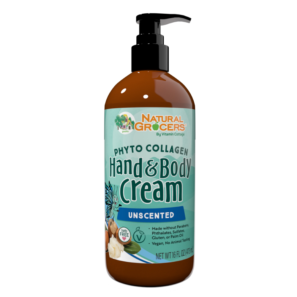 Unscented Collagen Hand & Body Cream, 16 OZ | Natural Grocers