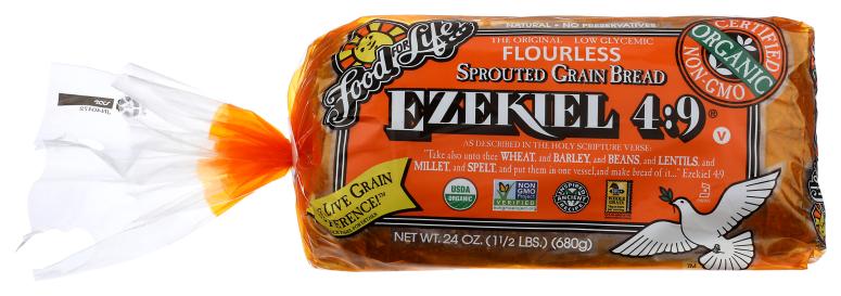 Food for Life: Organic Sprouted Ezekiel Bread 4:9 Bread