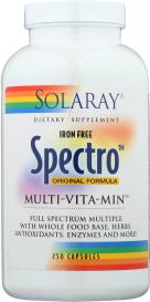 Iron-free Spectro Multivitamin Capsules 250 Cap | Natural Grocers