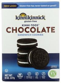 Gluten-free Kinni-toos Chocolate Sandwich Crème Cookies 8 Oz | Natural ...