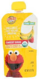 Organic Strawberry Banana Squeeze Pouch Fruit Yogurt Smoothie 4.2 Oz ...