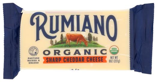 Organic Pasture-raised Sharp Cheddar Cheese 8 Oz | Natural Grocers
