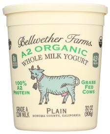 Organic Grassfed Cows A2 Plain Whole Milk Yogurt 32 Oz | Natural Grocers
