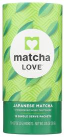 Unsweetened Japanese Matcha Powder Single-serve Sticks 15 Ct | Natural ...