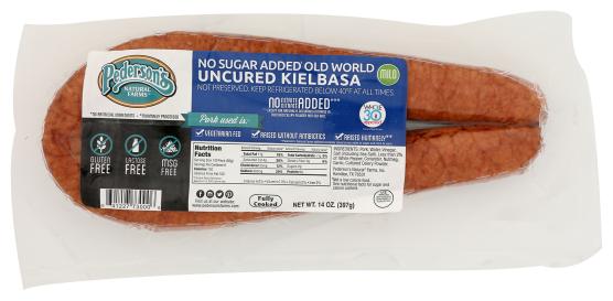 No Sugar Added Old World Uncured Kielbasa Pork Sausage (bronze) 14 Oz ...