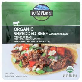 Organic Shredded Beef With Beef Broth/pouch 3 Oz | Natural Grocers