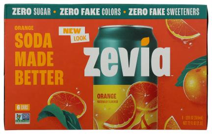 Orange Zero-sugar Soda/cans 6-pack 12 Oz | Natural Grocers