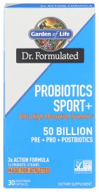 Dr. Formulated Probiotics Sports+ (50 Billion Cfu) Vegetarian Capsules ...